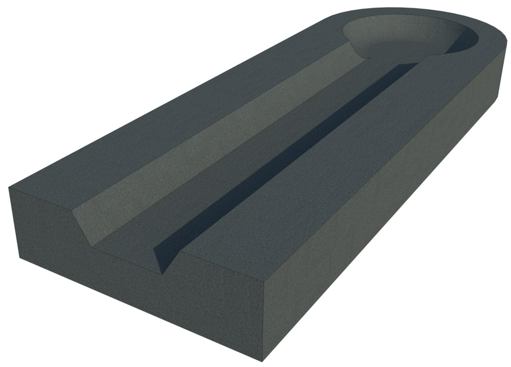 Betona notekas elements - Žogu darbnīca